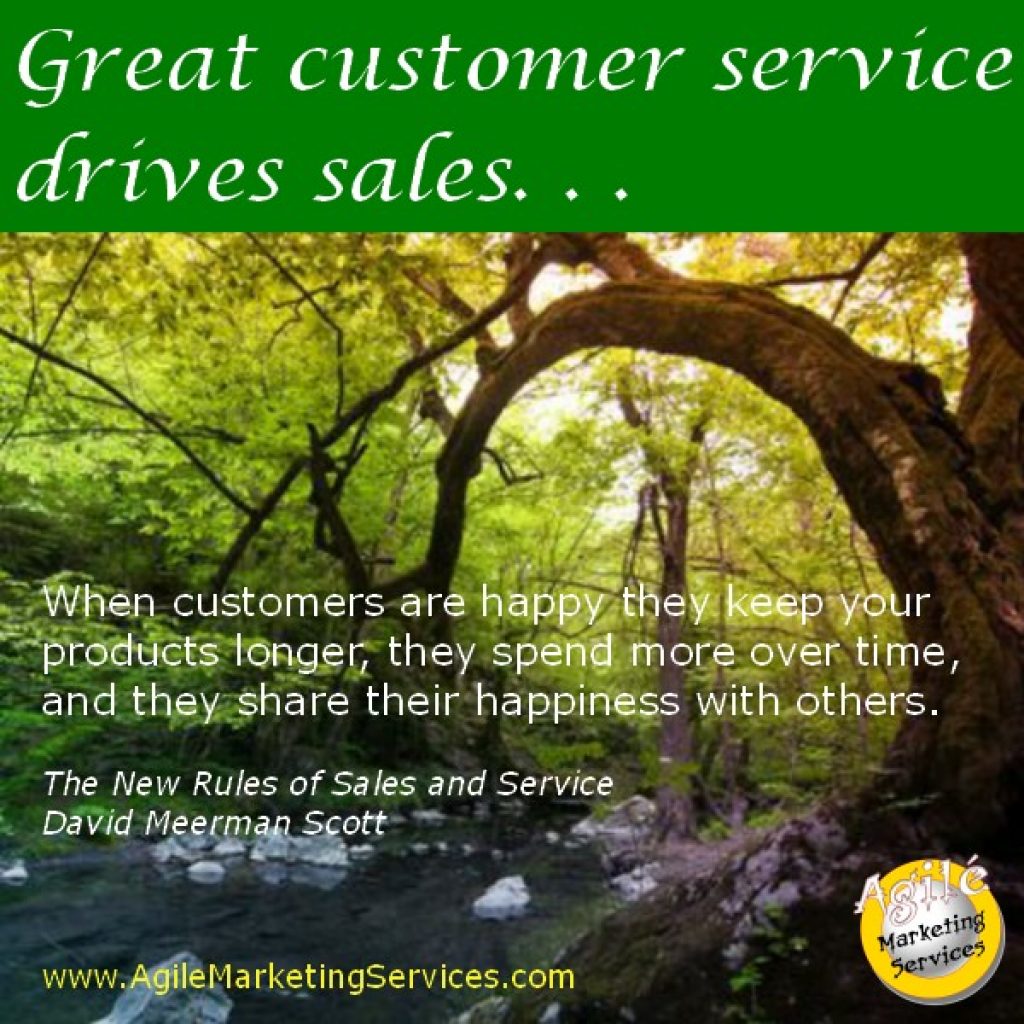 Graphic - Great Customer Service | Agile' Marketing Services
