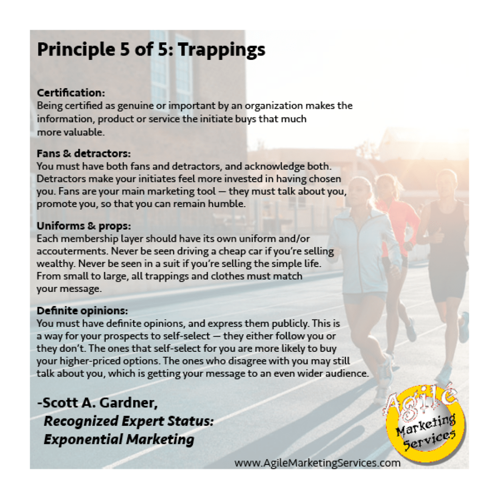 Trappings. | Agile' Marketing Services
